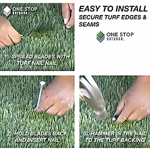 USA Made (150 Pack) Synthetic Grass Landscape, 5.5" Turf Nails/Stakes, 5 lbs Galvanized Boxed Spikes for Securing Artificial Turf & No Dig Edging Products Approximately 150 Nails