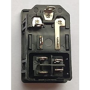 SMZ 1pc New JEC 3 in 1 Power Socket JR-101-1FRS, White