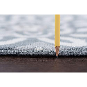 Emmalyn Transitional Floral Gray Rectangle Area Rug, 7.6' x 10'