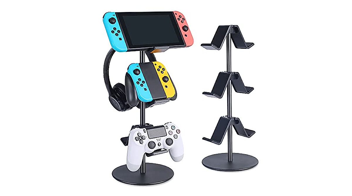 KELJUN Controller Stand 3 Tier,Headphone Holder, Multi Adjustable Game ...