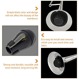 MILISTEN Trombone Straight Mute Trombone Mute Tenor Trombone Practice Silencer Accessory Parts Music Instrument Accessory