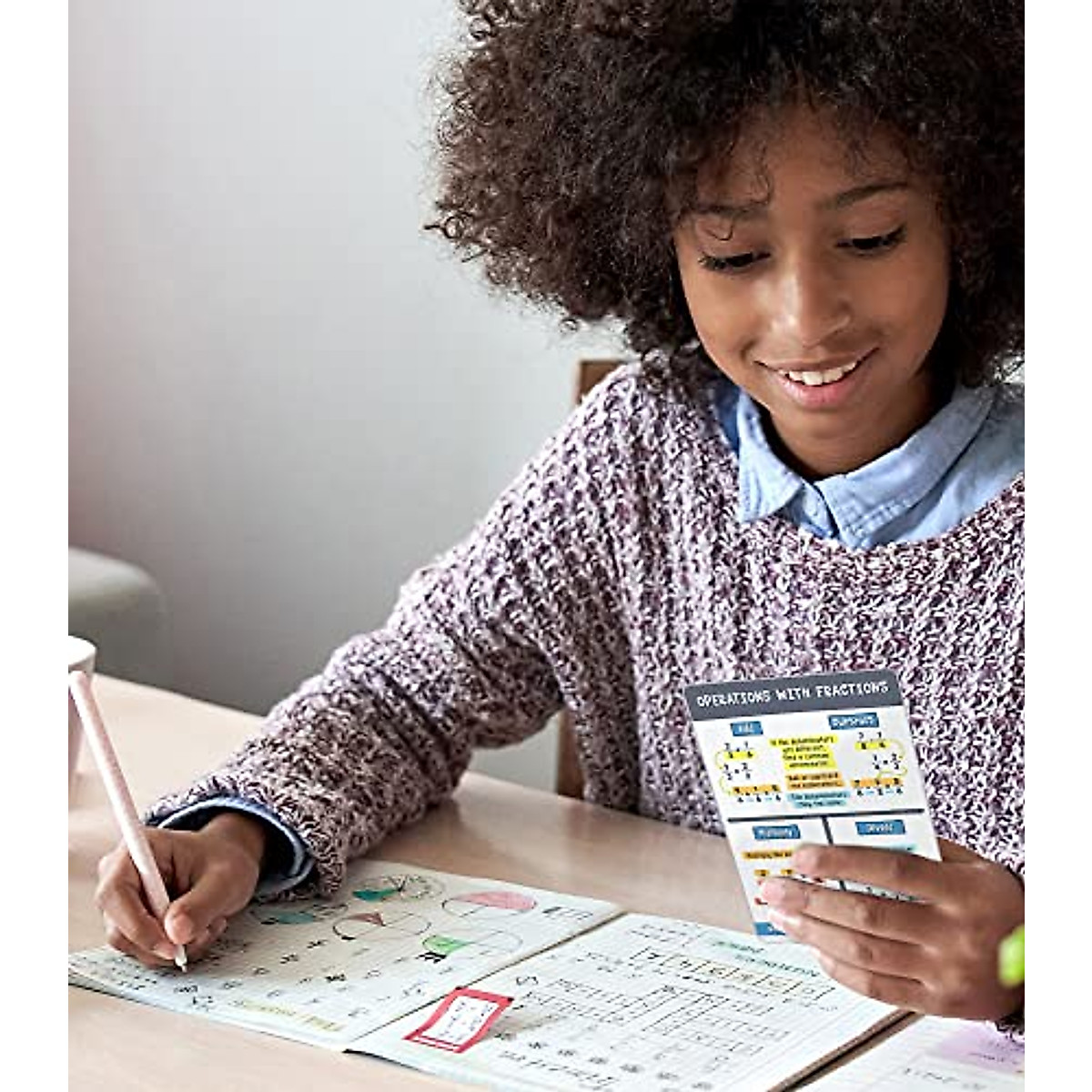 Be Clever Wherever Grade 5 Math Kit, 4th & 5th Grade Math Tool Kit, Word Problem Strategies, Intermediate Division Strategies, and Advanced Fractions Math Reference Books (17 Pc)