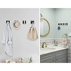 EYHLKM Coat Hooks for Wall Solid Aluminum Heavy Duty Conceal Folding Coat Hat Scarf Bag Towel Key Hook Retractable Black Single Hook ( Color : D , Size : As The Picture Shows )