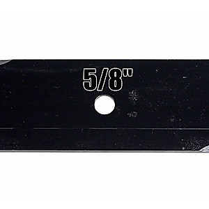 USA Mower Blades U11185BP (3) Extra High-Lift for Simplicity® 5021227ASM Scag® 482878 A48108 Length 18 in. Width 3 in. Thickness .203 in. Center Hole 5/8 in. 36in. 52 in. 54 in. Deck