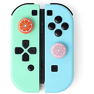 Lemon Joystick Thumb Grips Cover Stick Thumbstick Caps for Nintendo Switch NS Nitendo Switch Lite NS JoyCon 4PCS (4 Color)