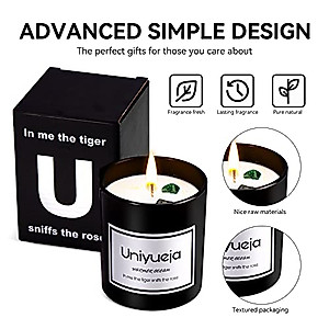 Scented Candles for Men— Candle for Men | Soy Candles for Home Scented | 8 oz 46-48 Hour Burn | Masculine Candle Black Jar | Father's Day Gifts(Warner Ocean) Valentines Day Gifts for Him