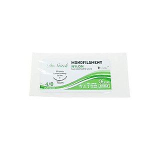 CynaMed Sutures Thread with Needle (12-Pack) - Training Sutures Pkg. of 12 (12, 4/0, 30mm Blade, 3/8 Reverse Cutting)