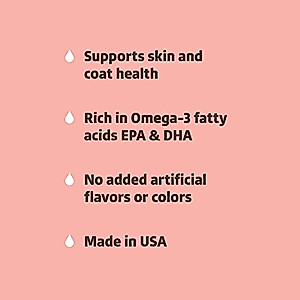 Amazon Brand - Wonder Bound Wild Alaskan Salmon Oil for Dog, Cat, 8 Fl Oz