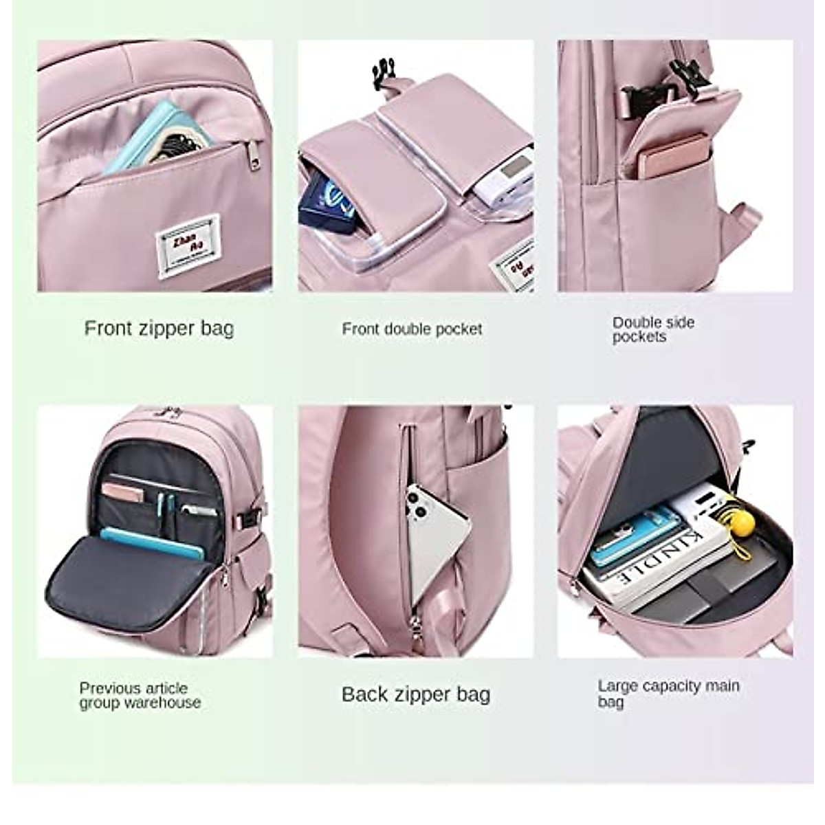 Laptop Backpacks 18 Inch School Bag College Backpack Anti Theft Travel Daypack Large Bookbags for Teens Girls Boys (Black)