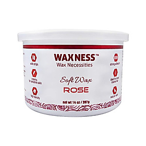 Wax Necessities Waxness Creamy Soft Wax Rose 14 Ounces
