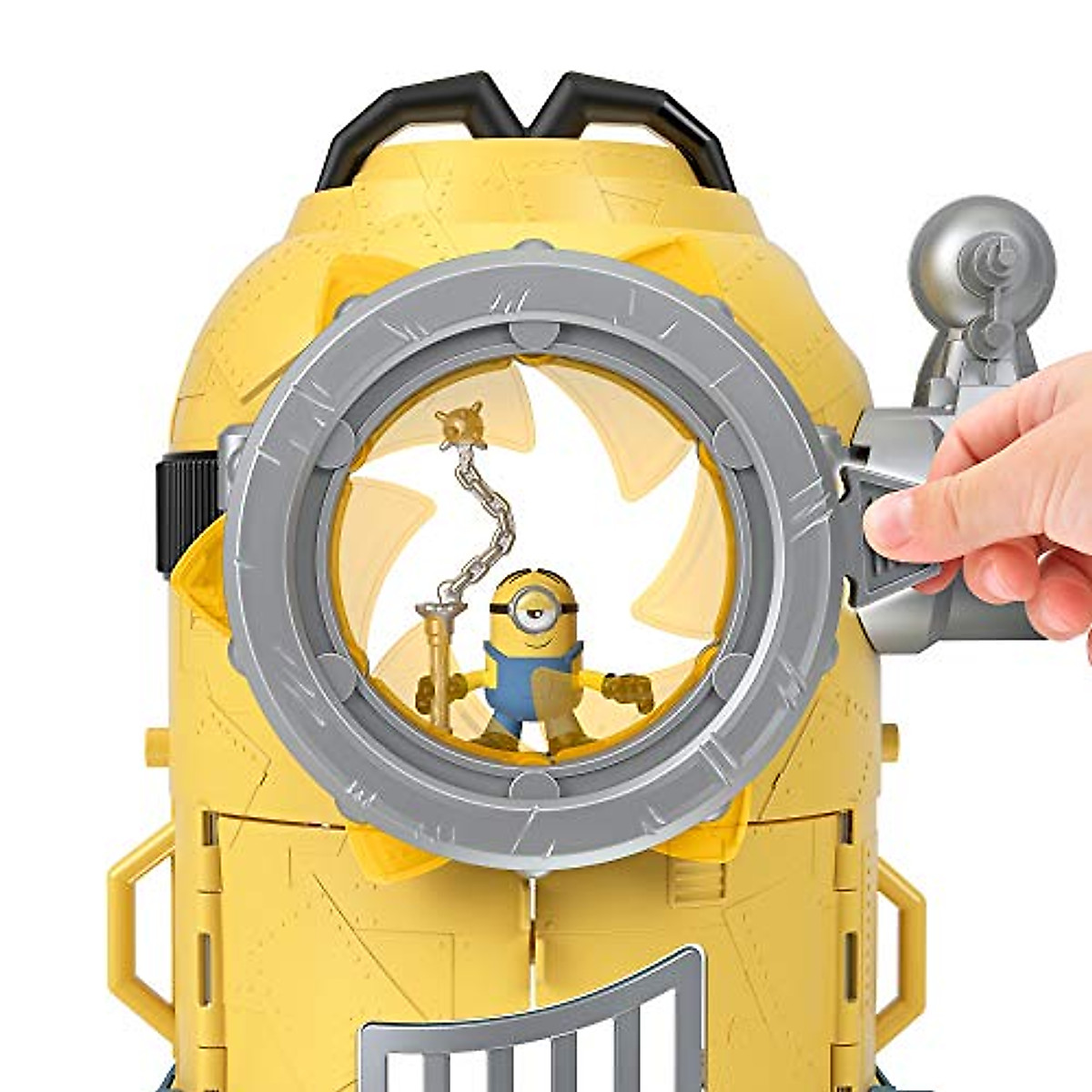 Fisher-Price Minions toys The Rise of Gru MinionBot Robot Playset with Punching Action and Stuart Figure for Preschool Kids Ages 3 and Up