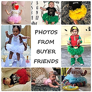 Baby Girls Tutu Skirt, Infant Tulle Tutus, Newborn Soft Skirts for Toddlers Red