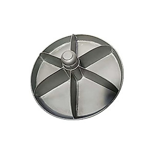 First of a Kind Metal Rotating Tray - 6 Bin Metal Rotating Hardware Bin - Farmhouse Kitchen Decor, Kitchen Storage Accessory - Serving Party Divided Tray for Snacks & Candy