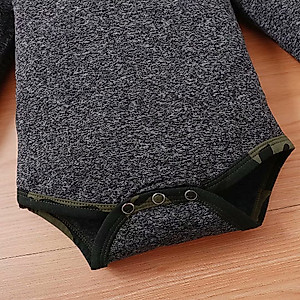 6-12 Months Boy Clothes Toddler Infant Boys Girls Outfit Long Sleeve Plaid Tops + Pants Outfit Set 2Pcs, Camouflage Outfit 6-12 Months/90cm