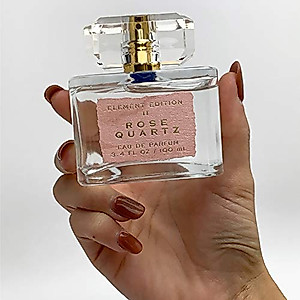 Element Edition Women's Perfume Spray - Rose Quartz, 3.4 oz 100 ml - Calming and Relaxing Fragrance with a Blending of Pear, Pink Freesia, and White Woods - Tru Fragrance & Beauty