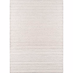 Momeni Andes Wool and Viscose Area Rug 3' X 5' Ivory