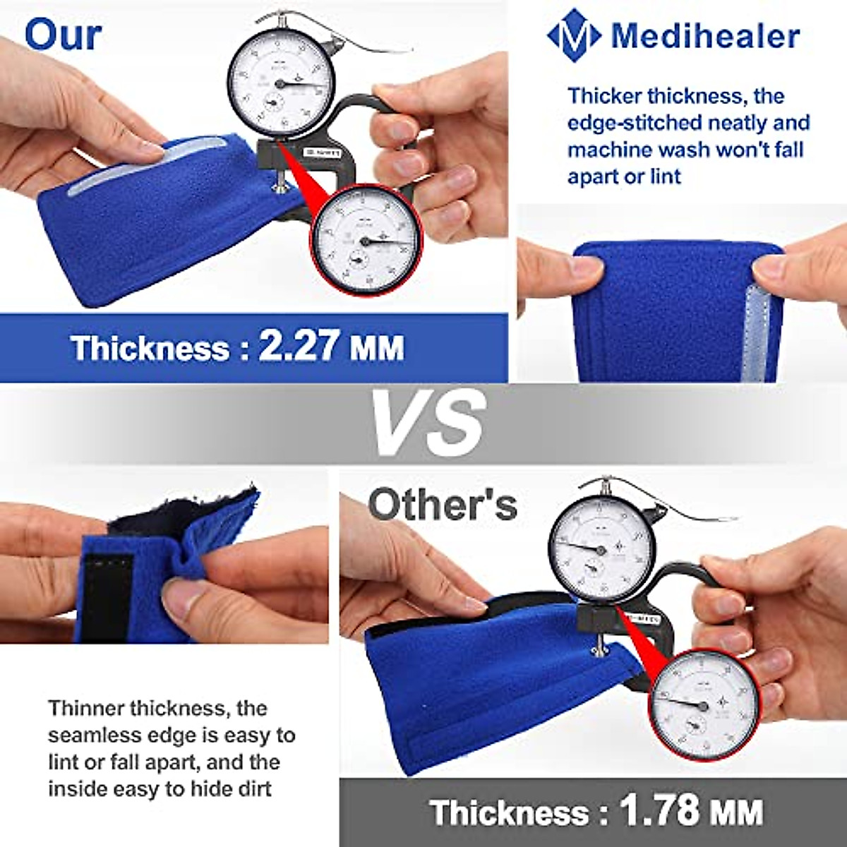 8 Pack CPAP Headgear Strap Covers, Universal and Reusable Strap Covers, Soft-Fleece Strap Pads, Reduce Red Marks, Great Value Kit Supplies by Medihealer