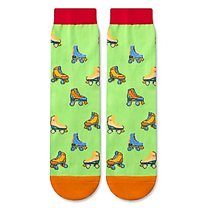Zmart Funny Roller Skating Gifts Roller Skate Gifts Women Men Skater Gifts, Roller Skating Socks Roller Skate Socks Skater Socks