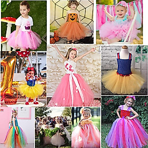 ICOSHOW Sparkling Tulle Rolls, 15” by 30 Yards (90FT) Glitter Tulle Spool Ribbon Fabric for Wedding Birthday Bridal Shower Tutu Skirt Party Gift Wrapping (Gold)