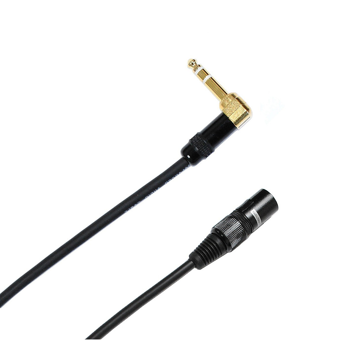Audio2000's C14012P2 12 Ft 1/4" TRS Right Angle to XLR Male Cable (2 Pack)