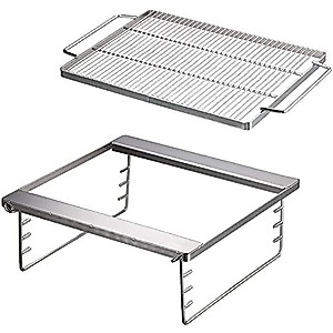 RMENST Charcoal Grill Portable Folding BBQ Grill Barbecue Desk Outdoor Stainless Steel BBQ for Picnic Garden Terrace Camping Travel