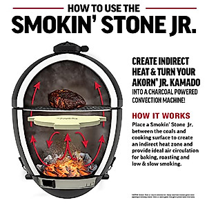 Char-Griller 6211 Smokin' Stone Jr, Natural Wood Color