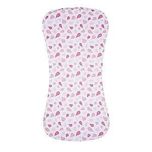 6 Pack Cotton Baby Burp Cloths Extra Absorbent Soft for Baby Boys and Girls (Pink02)