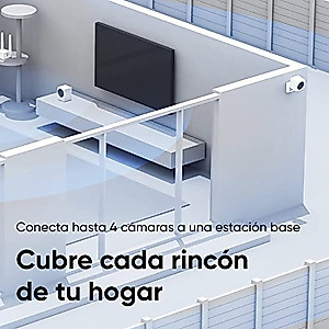 Wyze Cam Outdoor Starter Bundle (Base Station and 1 Cam), 1080p HD Indoor/Outdoor Wire-Free Smart Home Camera with Night Vision, 2-Way Audio, Works with Alexa & Google Assistant, White with Camo Skin