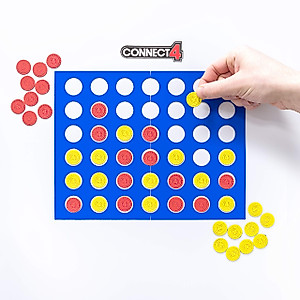 Paladone Connect 4 Fridge Magnet Game, Includes 47 Refrigerator Magnets