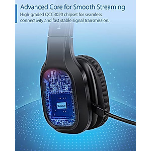 HomeSpot JM100 Trucker Bluetooth Headset with AI Noise Canceling, Wireless Headset with Rotatable Microphone and Big Mute Button, 34 Hrs Talk Time for Trucking, Home Office, Call Center