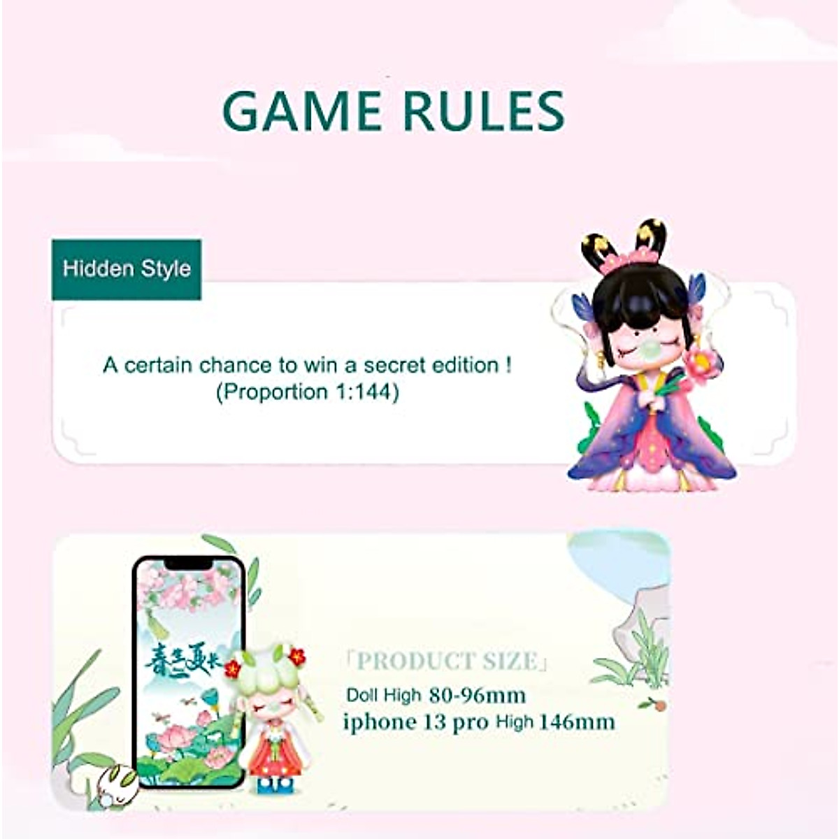 ROBOTIME Blind Box Set Surprise Action Figure Collectible Kawaii Figures Random Art Toys Hot Cute Nanci Figure Dolls Creative Gifts (Whole Set)