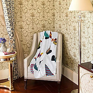 Throw Blanket Christmas Xmas Funny Gnomes Soft Blanket for Bed Couch Sofa Lightweight Travell Camping, 50 x 60 Inch
