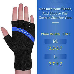 2 Pair Cut Resistant Half Finger Protection Gloves for Home Use (Grey and Black)