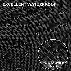 Fire Pit Cover Round 30" D x 12" H, Waterproof Outdoor Patio Fire Pit Table Cover, Full Coverage Firepit Cover - Dustproof Anti UV and Tear Resistant (Round)