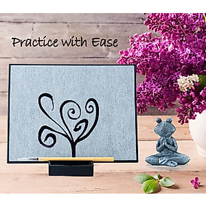 Buddha Zen Board Zen Meditation Board Inkless Drawing Board Ideal Buddha Frog Sculpture Relaxation Gifts for Women Or Men Cool Japanese Gifts