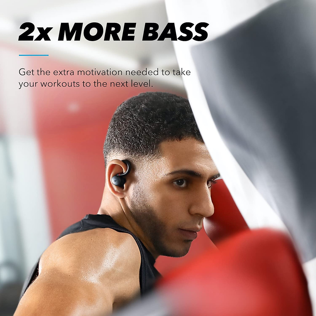Soundcore by Anker, Sport X10 True Wireless Workout Earbuds, Rotatable Ear Hooks, Deep Bass, IPX7 Waterproof, Sweatproof, with Life Q30 Active Noise Cancelling Headphones, Hi-Res Sound