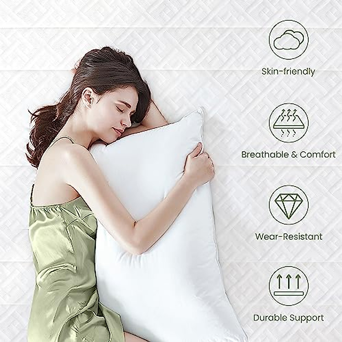 HOXURY Queen Mattress, 12 Inch Hybrid Mattress Queen Size, Memory Foam & Individually Wrapped Pocket Coils Innerspring Mattress in a Box, Pressure Relief & Cooler Sleeping