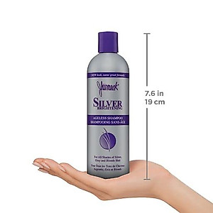 jhirmack Silver Brightening Purple Shampoo Set of 2 for all types of silver, grey, and blonde hair