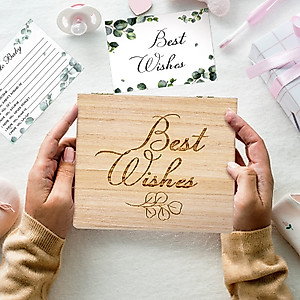 50 Pcs Baby Advice Cards Baby Shower Guest Book Alternatives Advice Card for Boy Girl with Baby Keepsake Box Baby Shower Advice Card for Parents to Be Baby Shower Favors Party Supplies