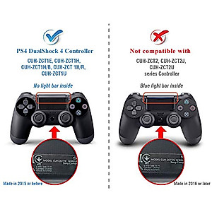 ElecGear 2PC Replacement Battery Pack for PS4 Controller V1-3, 1500mAh Li-ion Rechargeable Battery for PlayStation 4 DualShock CUH-ZCT1 Series LIP1522 with Big Plug, Repair Tool Kit Included