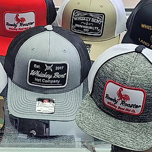 WHISKEY BENT HAT CO. Rowdy Rooster Adjustable Hat (Heather Grey)