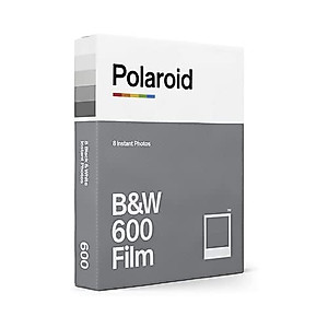 Polaroid 600 One Step Flash Instant Camera Bundle with Originals Black and White and Color Instant Film for 600 Cameras (8 Exposures) and Accessories (4 Items)