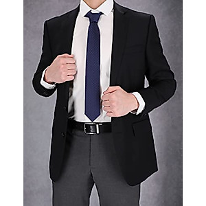 Steve Madden Men's Dress Casual Every Day Leather Belt, Cognac/Black (Feather Edge), 36