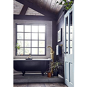 Moen TS50110 Collection Freestanding Tub Filler Single Riser Floor Joist Concrete Mounting Kit, or Unfinished