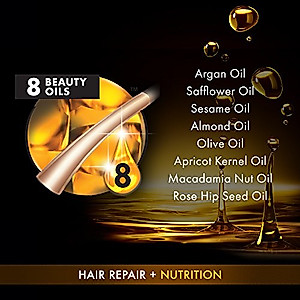 GLISS Hair Repair Nutritive Oil, Weightless Treatment for Fine to Normal Hair, 5.1 Ounces (Pack of 3)