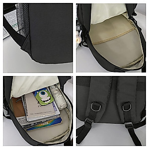 KOWVOWZ Kawaii Large aesthetic Bookbags for Girl Students Back to school Laptop Backpacks 15.6 Inch School Bag with Cute 12.6inx5.1inx16.9in