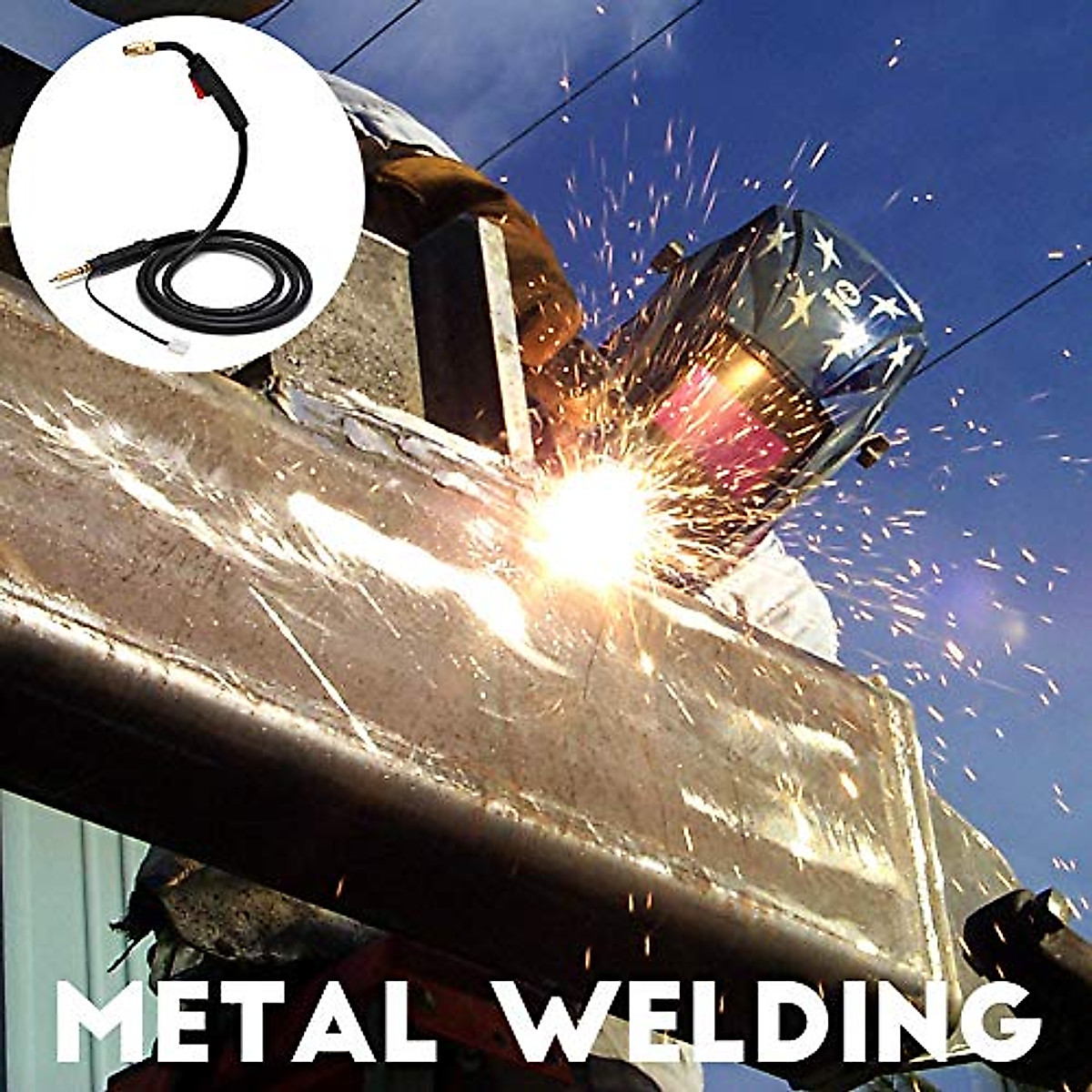 IHAYNER 15FT H100S2-10 (245924) 195957 MIG Welding Gun Torch Stinger Replacement for Hobart H-10 H10 Hobart Handler 130XL, 135, 140, 175, 187 and AutoArc XLT142 & XLT182 MIG Gun and Cable