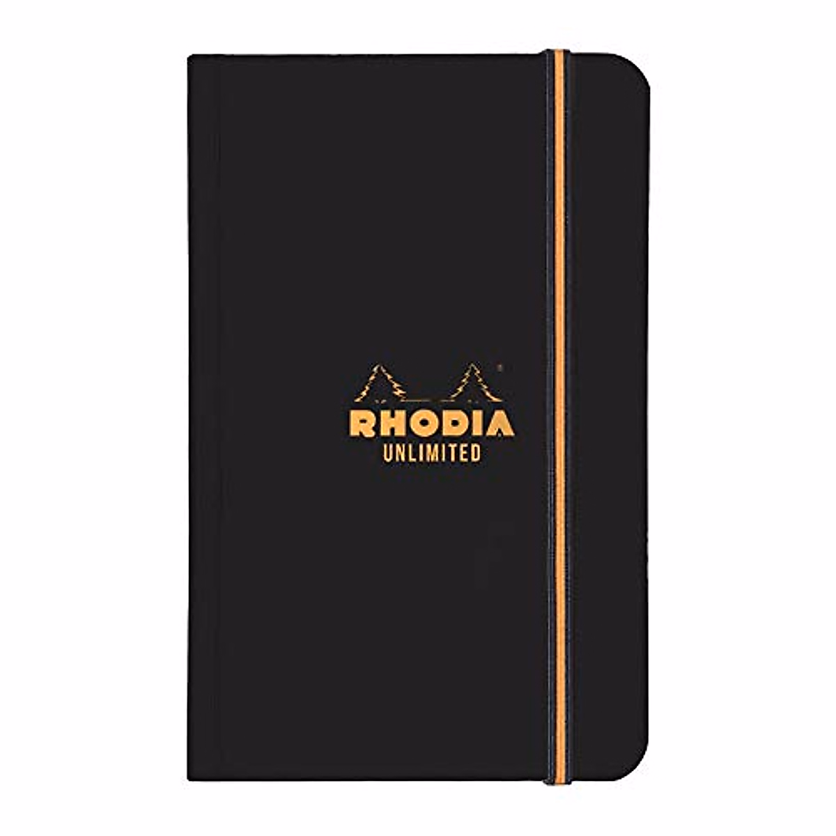 Rhodia "Unlimited” Pocket Notebook - Lined 60 sheets - 3 1/2 x 5 1/2 - Black Cover