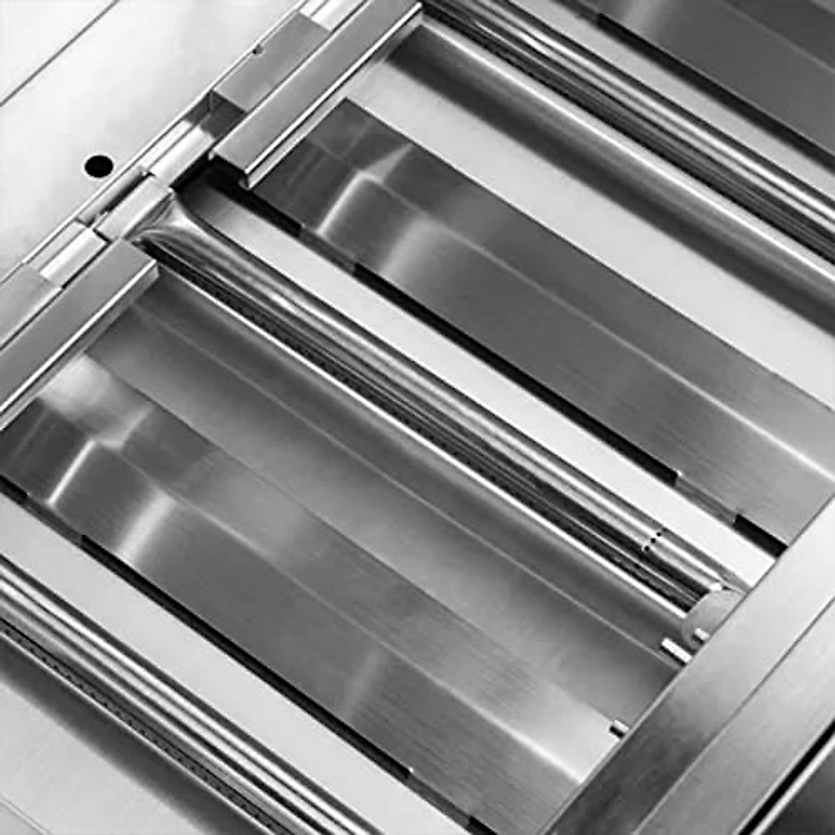 Blaze Prelude LBM 32-Inch 4-Burner Built-in Natural Gas Stainless Steel Grill with Flame-Stabilizing Grids, Heat Zone Separators, Drip Tray and Hood