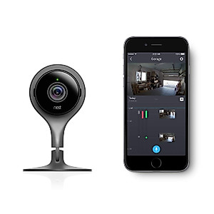 Google - Nest Cam Indoor Security Cameras, 3-Pack - Black (Renewed)